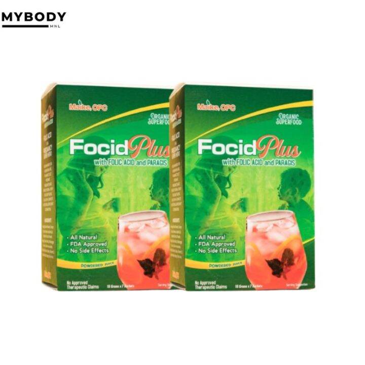 2 Boxes Focid Plus with Folic Acid Paragis Vit. C & D Supplements for ...