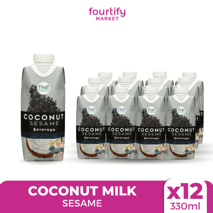 Thai Coco Coconut Sesame Milk 330ml - Case of 12 | Lazada PH