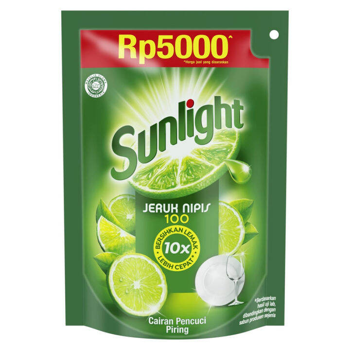 SUNLIGHT LIME POUCH 210ML / SUNLIGHT 5000 | Lazada Indonesia