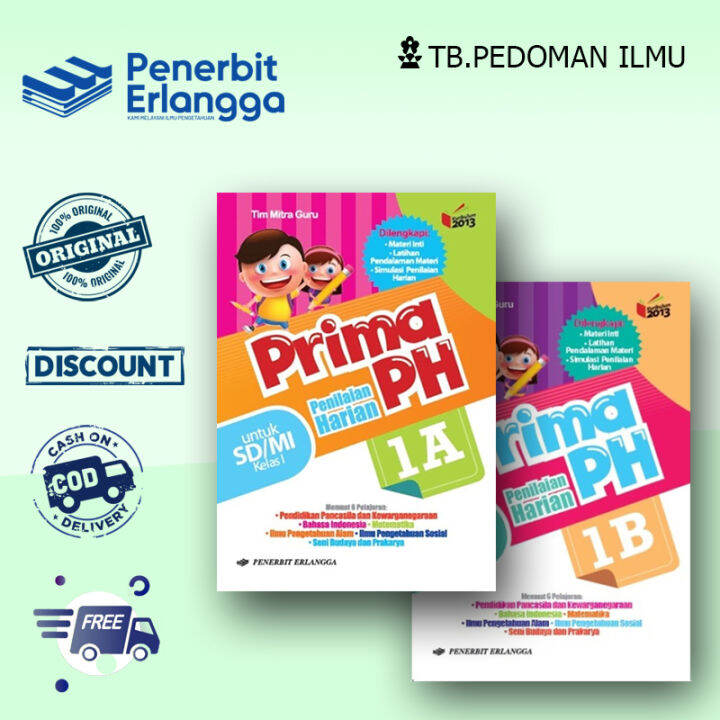 Prima PH 1A 1B Kelas 1 SD Buku Soal Penilaian Harian Erlangga | Lazada ...