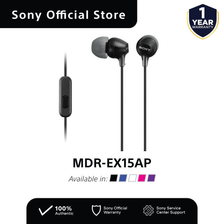 Sony MDR-EX15AP / MDREX15AP In Ear Earphones | Lazada PH