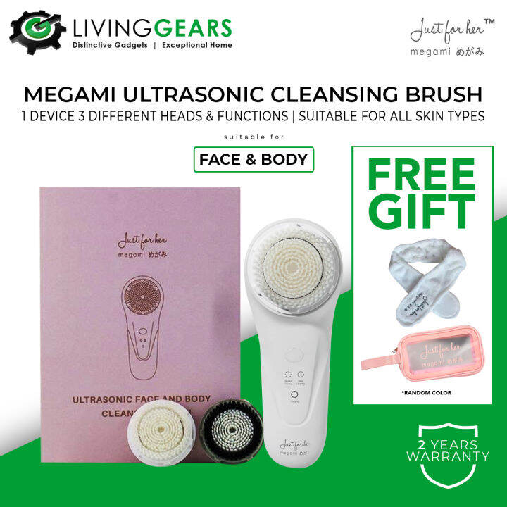 [ FREE GIFT ] Megami Ultrasonic Face & Body Rechargeable Cleansing ...