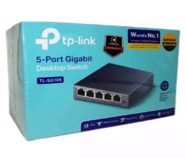 TP-LINK TL-SG105 5-Port Gigabit Desktop Switch | Lazada.co.th