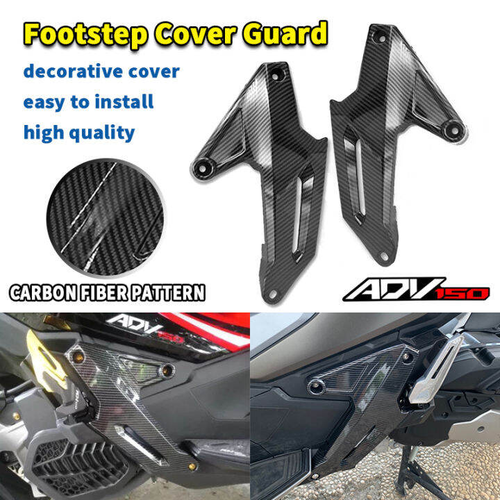 PMShop Honda ADV 150 Footstep Carbon Cover Guard Footrest Protective ...