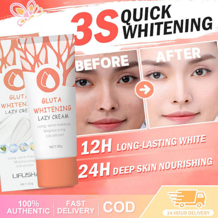 Gluta Whitening Lazy Cream Facial Cream BB Cream Beauty Bleaching ...