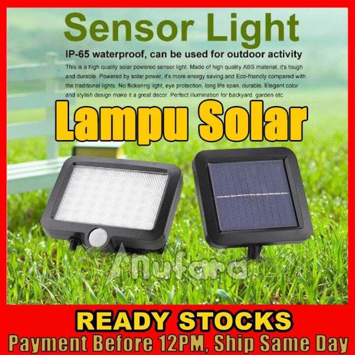 Lampu SOLAR Lampu LED 56 LED Portable Solar Panel Motion Sensor Solar ...