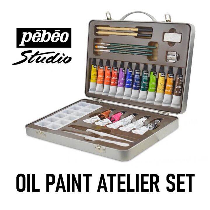 PEBEO STUDIO XL OIL PAINT ATELIER set 12 tubes x 12ml, 5 tubes x 20ml ...