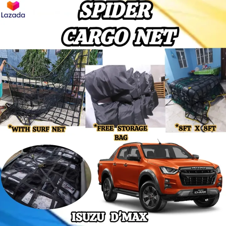 NMS SPIDER CARGO NET FOR ISUZU DMAX Pick up Truck Heavy Duty Cargo net ...