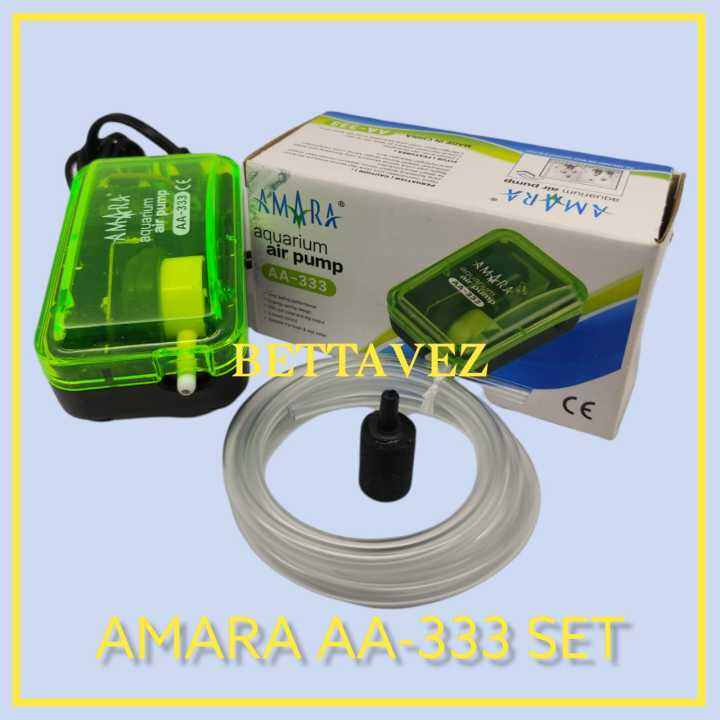 AERATOR SET AMARA AA 333 AIRPUMP POMPA UDARA 1 LUBANG SET DENGAN SELANG ...
