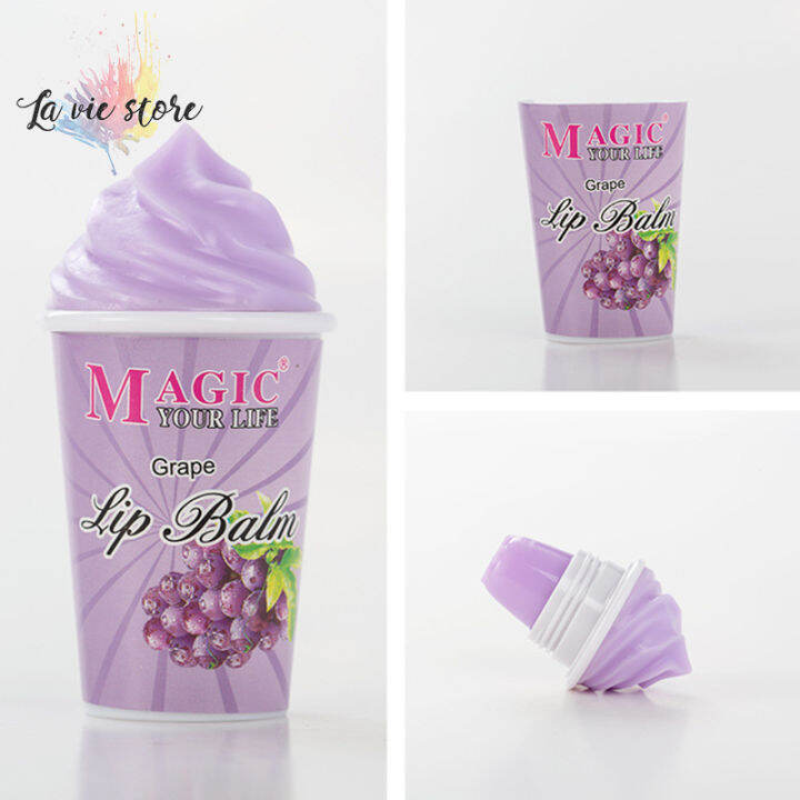 [La vis] Moisturising Lip Balm for Brittle and Dry Lip Fruit Flavor Lip Balm Soothe Repair Dry ...