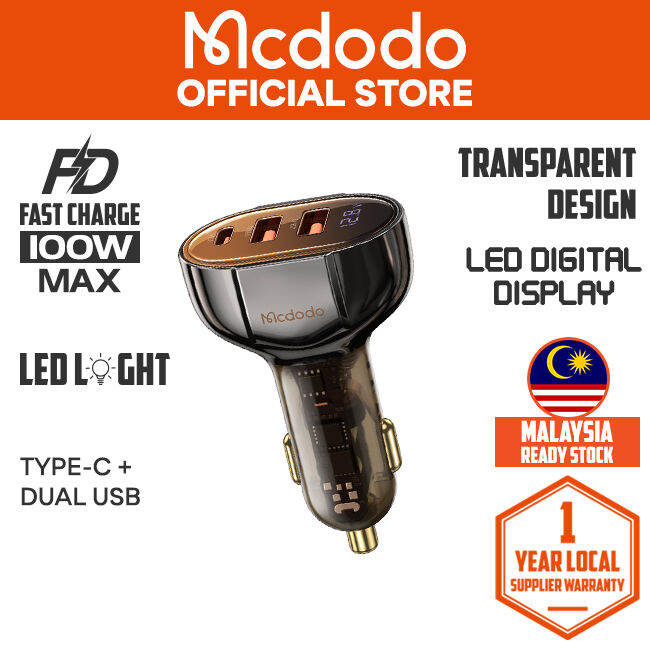 Mcdodo CC681/CC230 Car Charger with Digital Display | Lazada