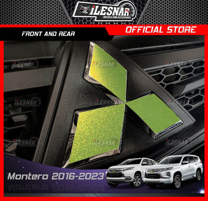 Mitsubishi Montero Sport 2016-2023 Front and Rear Logo Magic Lemon ...