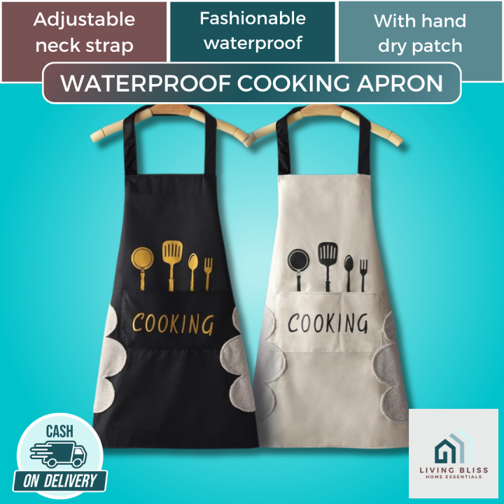 Living Bliss Waterproof Cooking Apron for Men and Women | Lazada PH