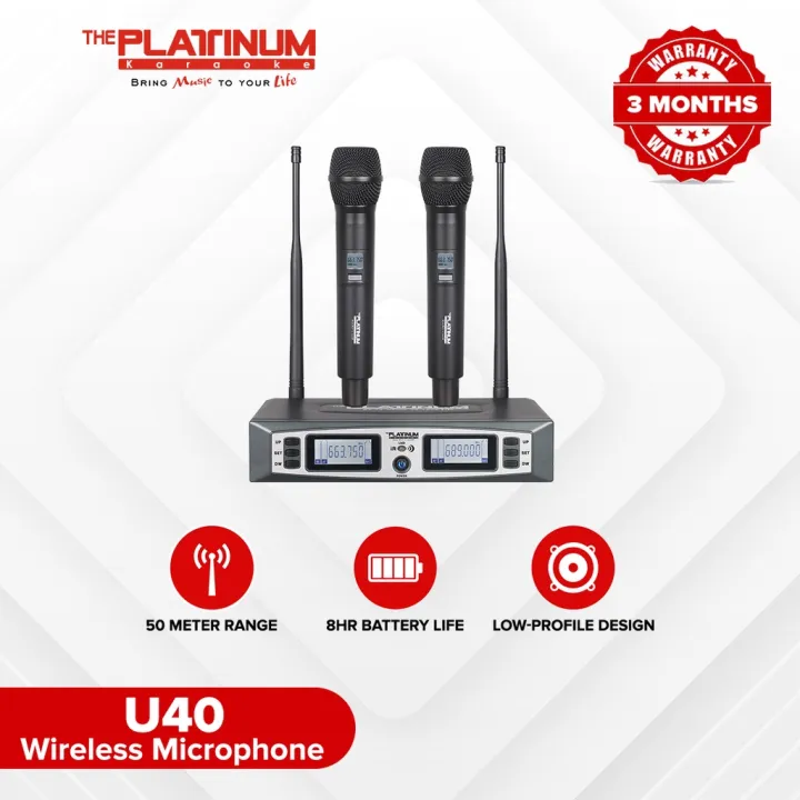 【RYbsZHpI】microphone The Platinum U40 PTW 600U Wireless Microphone ...