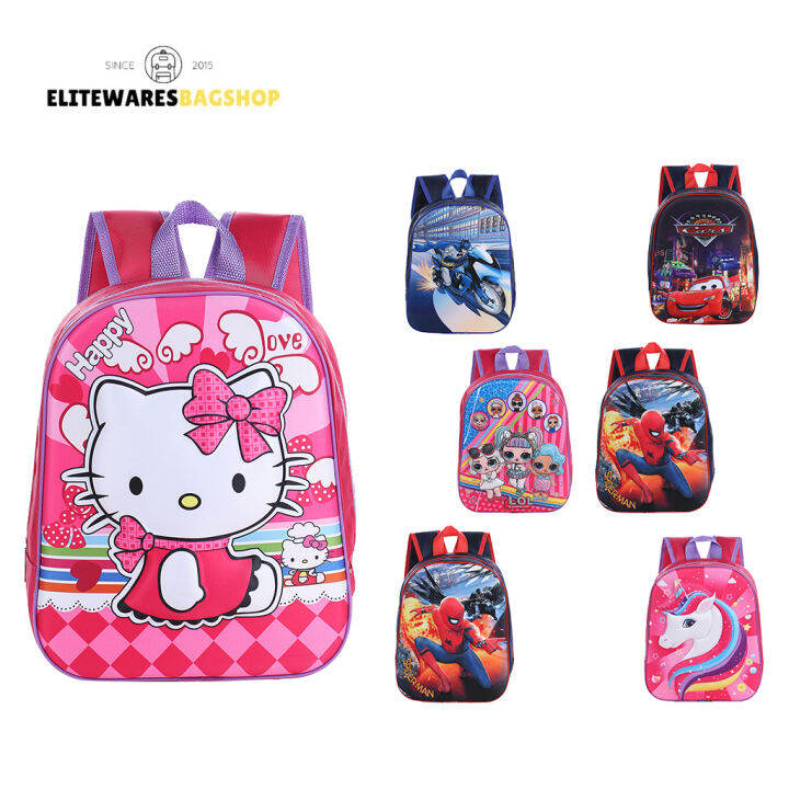 Boy and Girl Kids Bag Cartoon Character Bag Preschool Nursery Primary ...