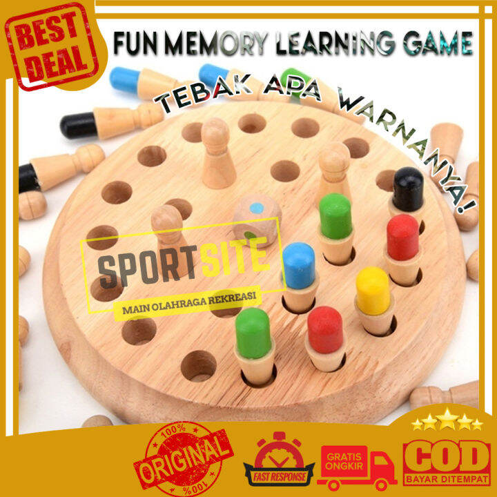 Memory Chess Catur Dadu Warna Mainan Edukasi Anak Learning Game Board ...
