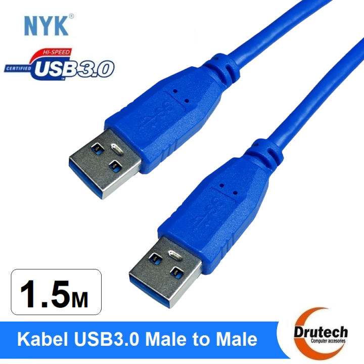 NYK Kabel USB 3.0 male to male 1.5M | Lazada Indonesia