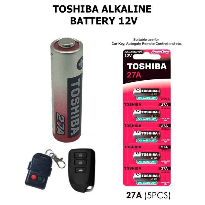 Toshiba Alkaline 23A & 27A Battery - Remote Control Battery/100% ...