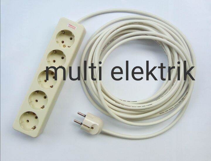 stop kontak uticon 5 lubang kabel eterna 10 meter - colokan listrik ...