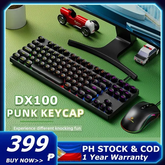 Gaming Keyboard DK100 87 Keys Computer Keyboard RGB LED Mute Wired Computer Keyboard wired RGB ...