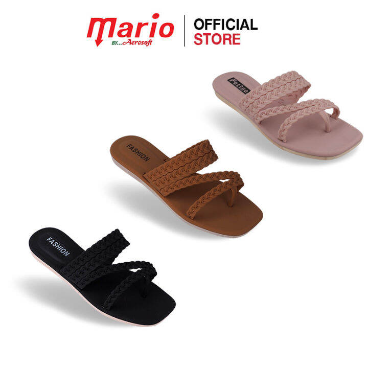 Mario by Aerosoft รองเท้าแตะหนีบพื้นบางหญิงรุ่น CW009 สีสันสดใส (คละสี ...