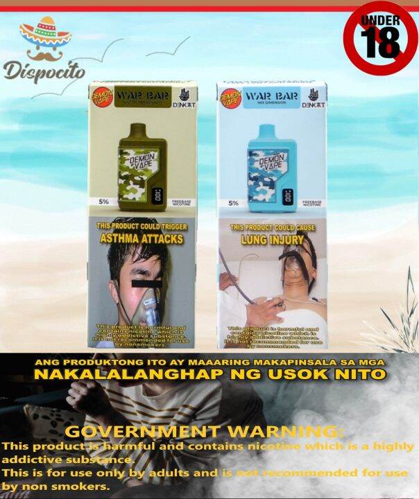 DEMONVAPE WAR BAR 9500 PUFFS WITH LANYARD INSIDE ORIGINAL | Lazada PH