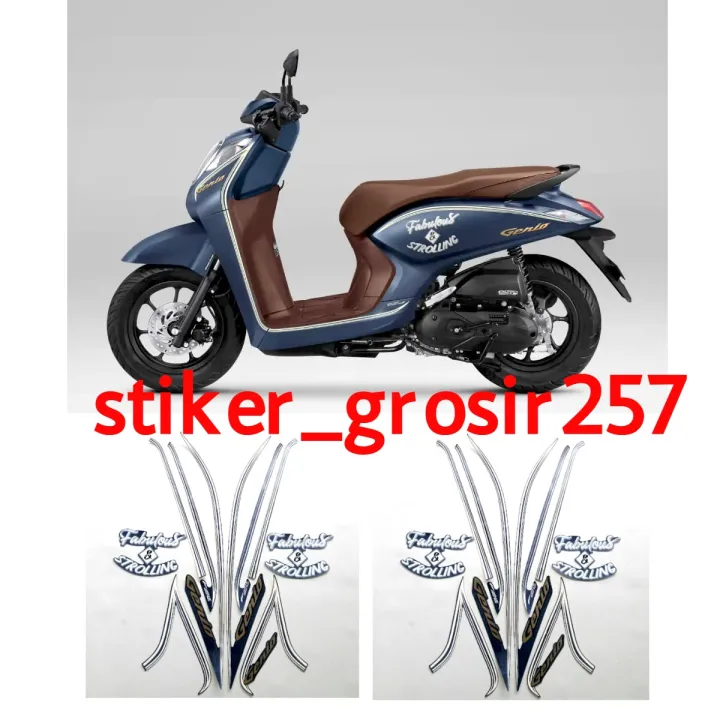 STIKER STRIPING LES LIS BODY HONDA GENIO FABULOUS ALL NEW 2022 MATTE ...