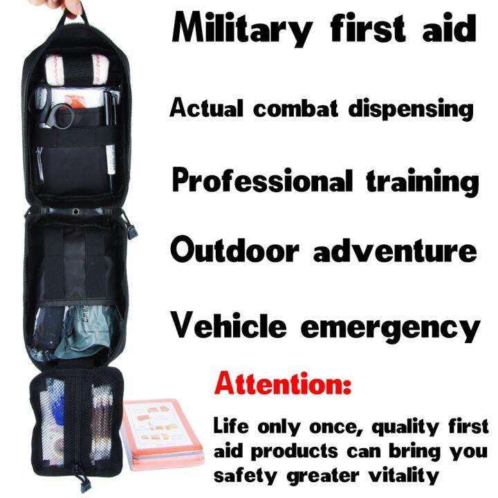 Survival First Aid Kit Survival Military Full Set Molle Outdoor Gear ...