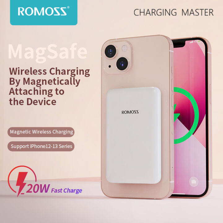Romoss WSS05 5000mAh Power Bank 20W PD Fast Charge Magnetic Absorption ...