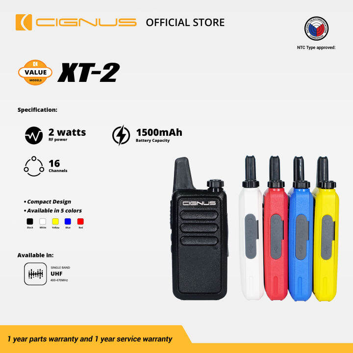 Cignus XT-2 Two Way Radio | Lazada PH
