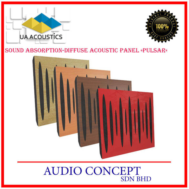 UA Acoustic Sound Absorption-Diffuse Acoustic Panel Pulsar (2 Pcs/Box) | Lazada