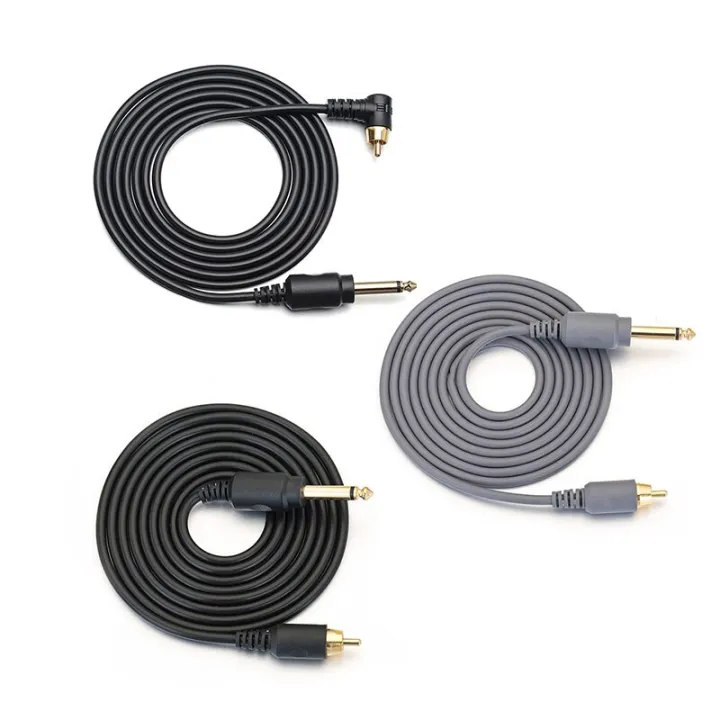 Bold wire 2m RCA tattoo machine interface cable clamp wire switch hook ...