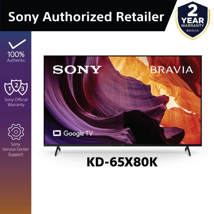 Sony KD-65X80K/ X80K 4K Ultra HD High Dynamic Range (HDR) Smart TV ...