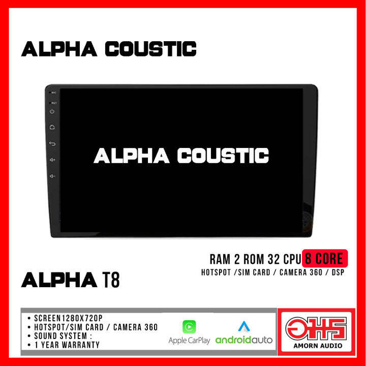 Alpha Coustic มี dsp จอแอนดรอยด์ 9นิ้ว , 10นิ้ว Android Ram 2/4/8 , Rom 32/64/128 , CPU 8core จอ ...