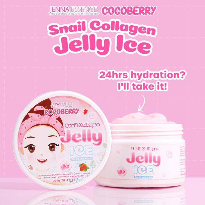 Jenna Essence Cocoberry Snail Collagen Jelly Ice Moisturizing Gel 300g ...