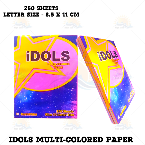 IDOLS or SUNBURST Colored Paper Multi-colored Paper 8.5"X11" Letter ...