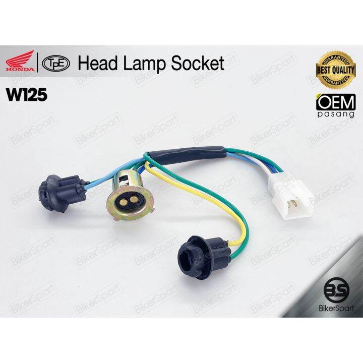 Honda W125 / Wave 125 Head Lamp Socket / Head Light Socket / Soket ...