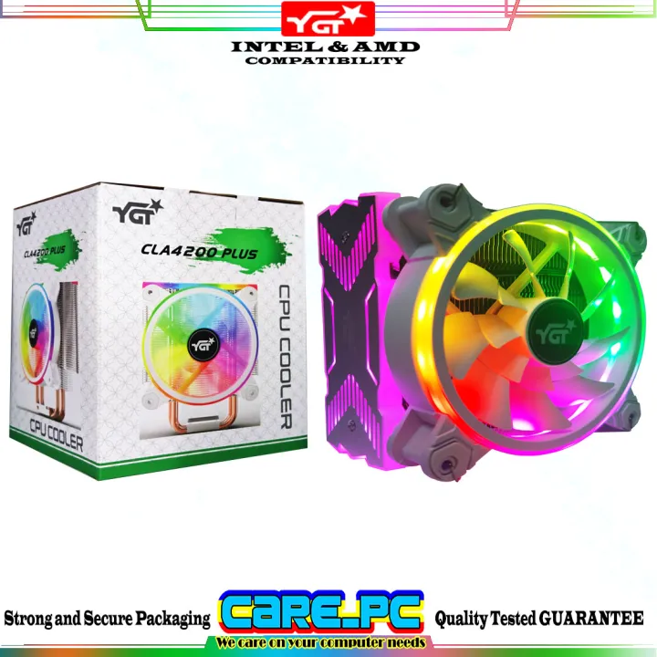YGT CL4200 PLUS RGB Running Light YGT CPU COOLER For INTEL / AMD ...
