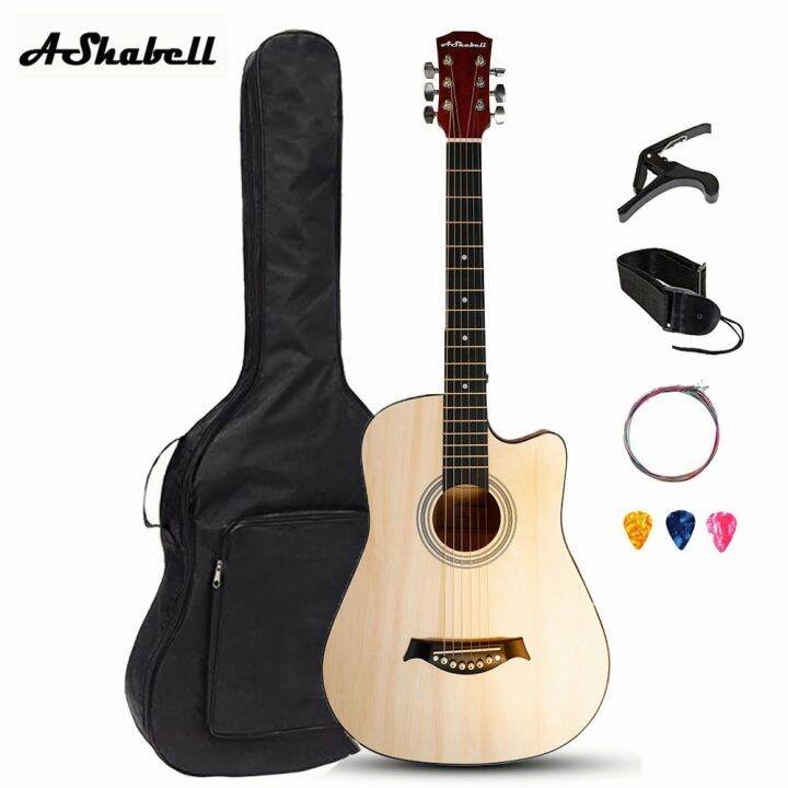 Original Ashabell 38 inch Guitar with free Gifts Acoustic guitar Full ...