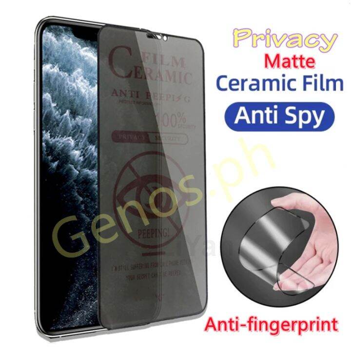 ♫Xiaomi Poco M3 Privacy Ceramic Matte Film Tempered Glass♔ | Lazada PH