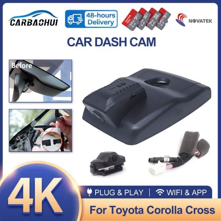 J44 New 4K Car DVR Video Recorder Dash Cam Camera HD 2160P For Toyota ...