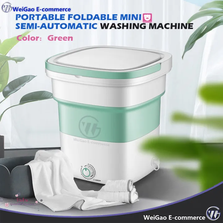 New model Portable foldable mini semi-automatic washing machine | Lazada PH