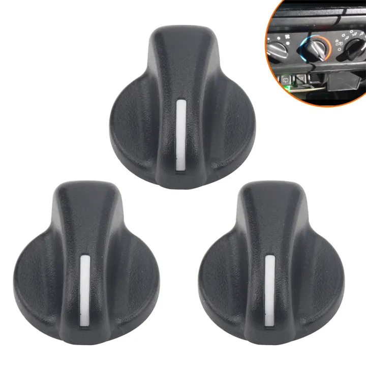 99-05 For Jeep Wrangler A/C Heater Knob Control Blower Fan Knob SET 3 ...