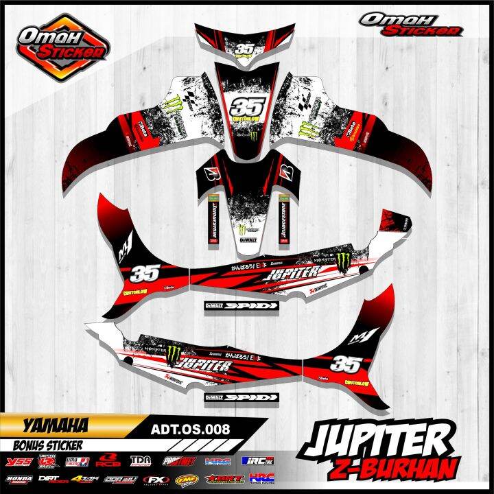 Stiker Striping Decal Full Body JUPITER Z - Sticker Full Body JUPITER Z ...
