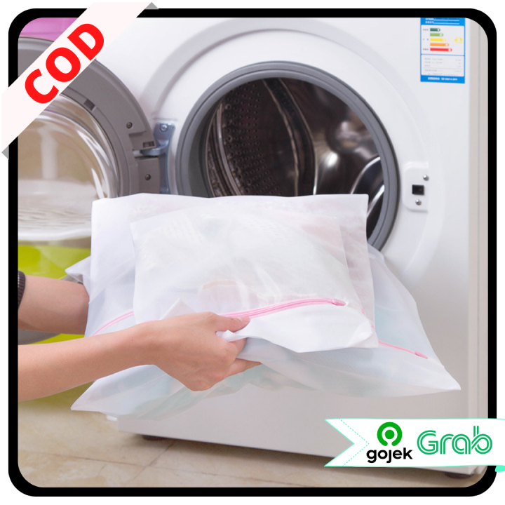 KANTONG TAS LAUNDRY JARING RESLETING / LAUNDY BAG NET JARING ZIPPER ...