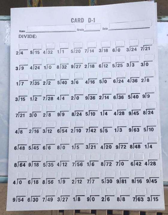 Window Drill Card D 1 | Lazada PH