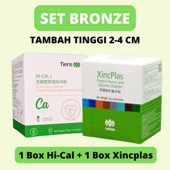 HI-CAL + XINCPLAS SET BRONZE UBAT TINGGI BADAN TIENS Supplement ...