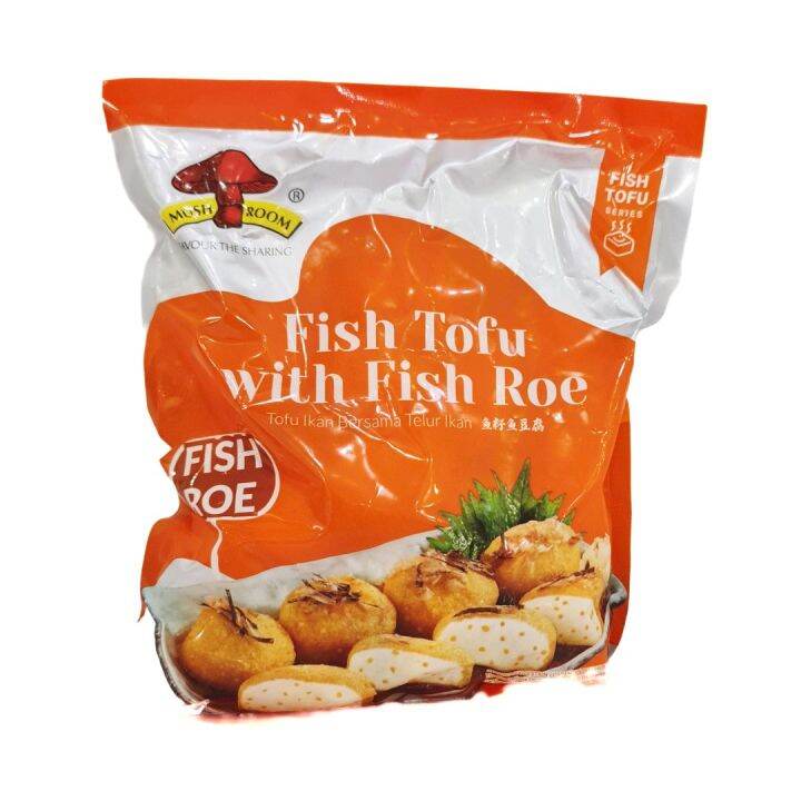 Mushroom Fish Tofu With Fish Roe 鱼籽鱼豆腐 500g± | Lazada
