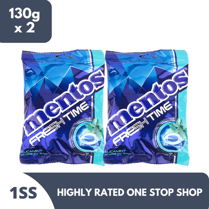 Mentos Fresh Time Eucalyptus 50's, 130g x 2 | Lazada PH