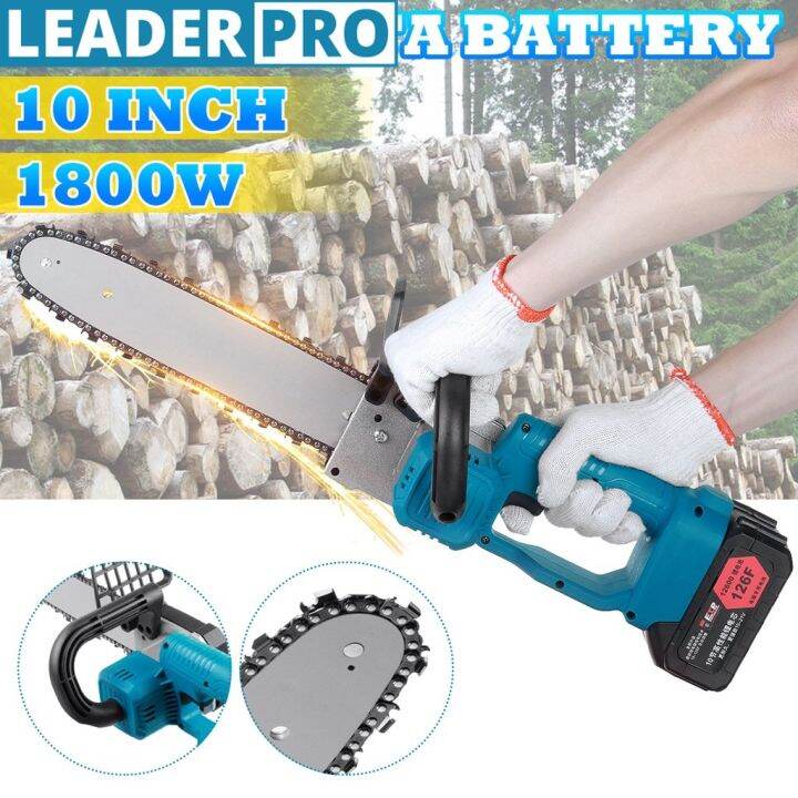 Electric Chain Saw Pruning ChainSaw 10 Inch Cordless Garden Tree Wood ...